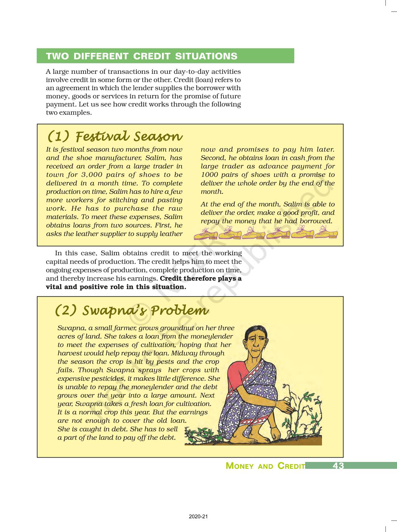 Money And Credit - NCERT Book of Class 10 Understanding Economic Development